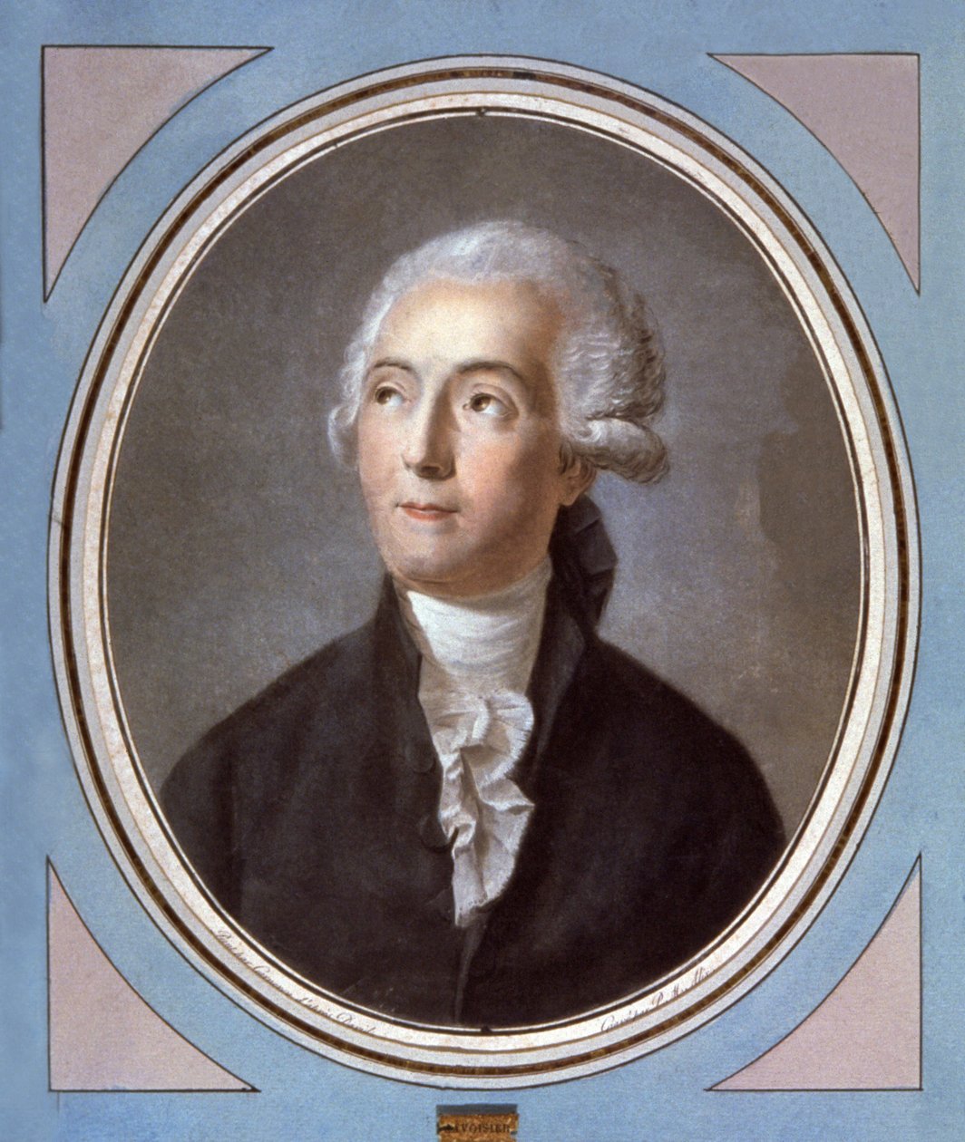 Antoine Lavoisier by Jacques Louis David: Fine art print