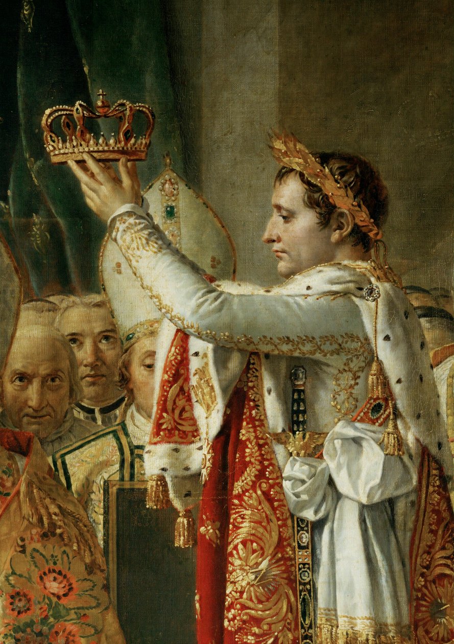 The Coronation of Napoleon I by Pope Pius VII in the Cathedral of Notre ...