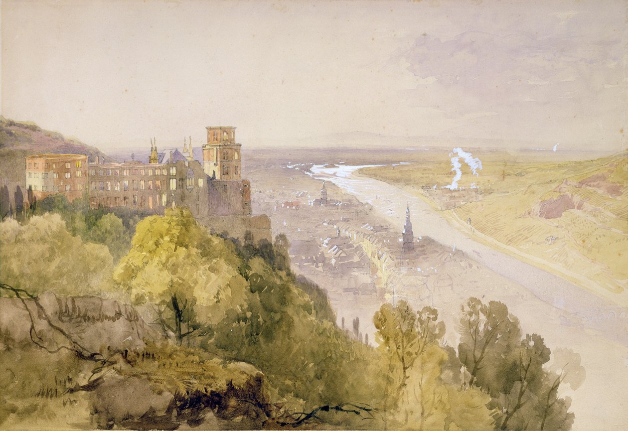 View of Heidelberg by James Baker Pyne: Buy fine art print