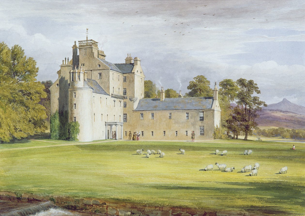 Monymusk House, 1848 by James Giles: Buy fine art print