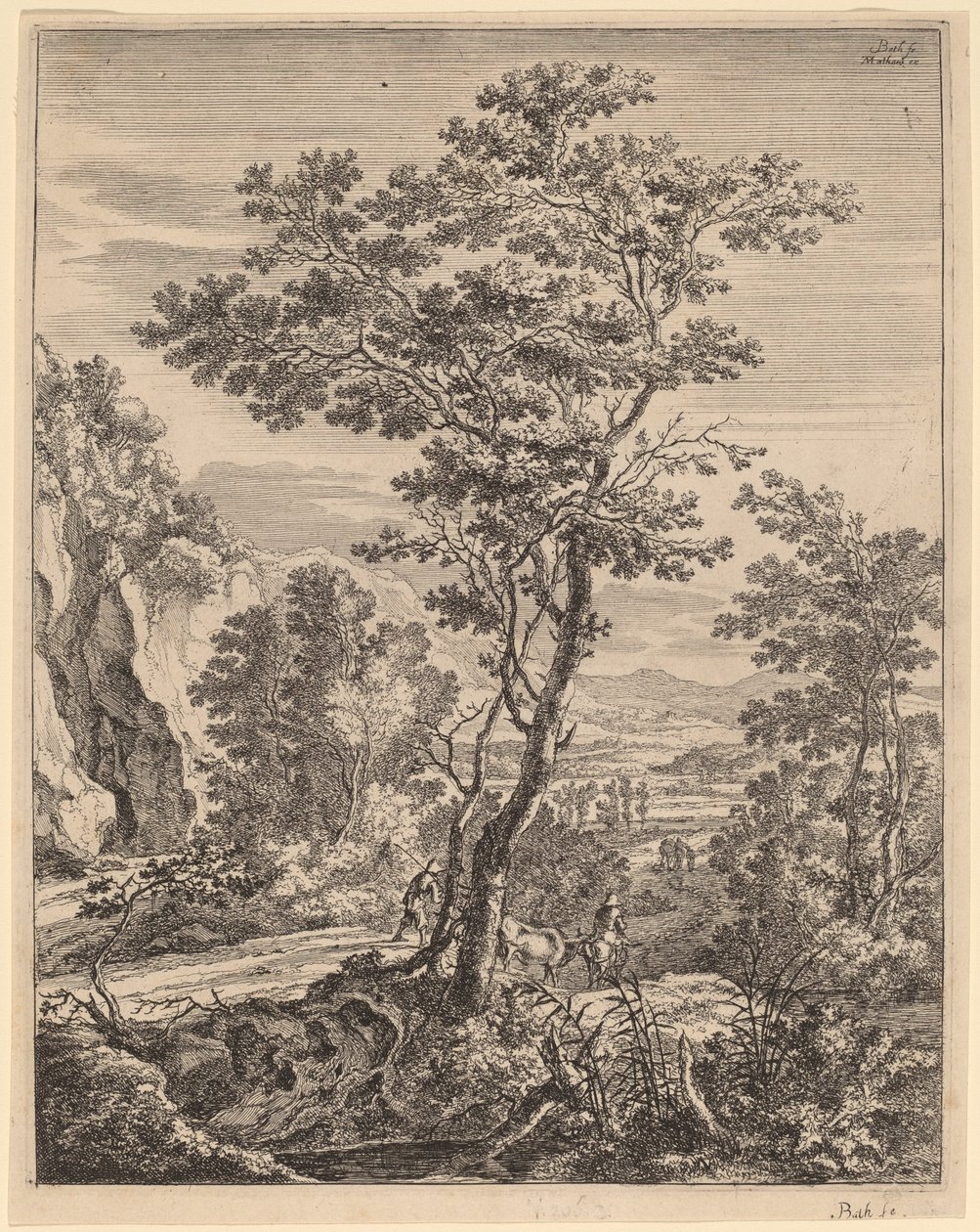 The Large Tree by Jan Both: Highest-quality art reproduction