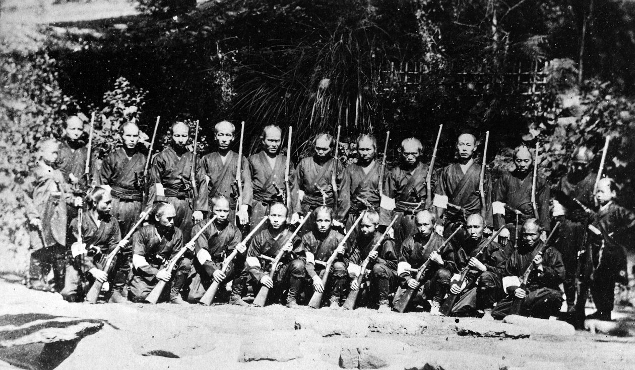 A Troop of Japanese Soldiers, c.1860s