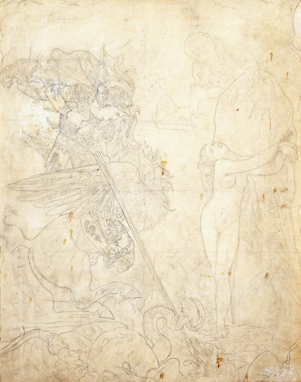 Roger and Angelica by Jean Auguste Dominique Ingres