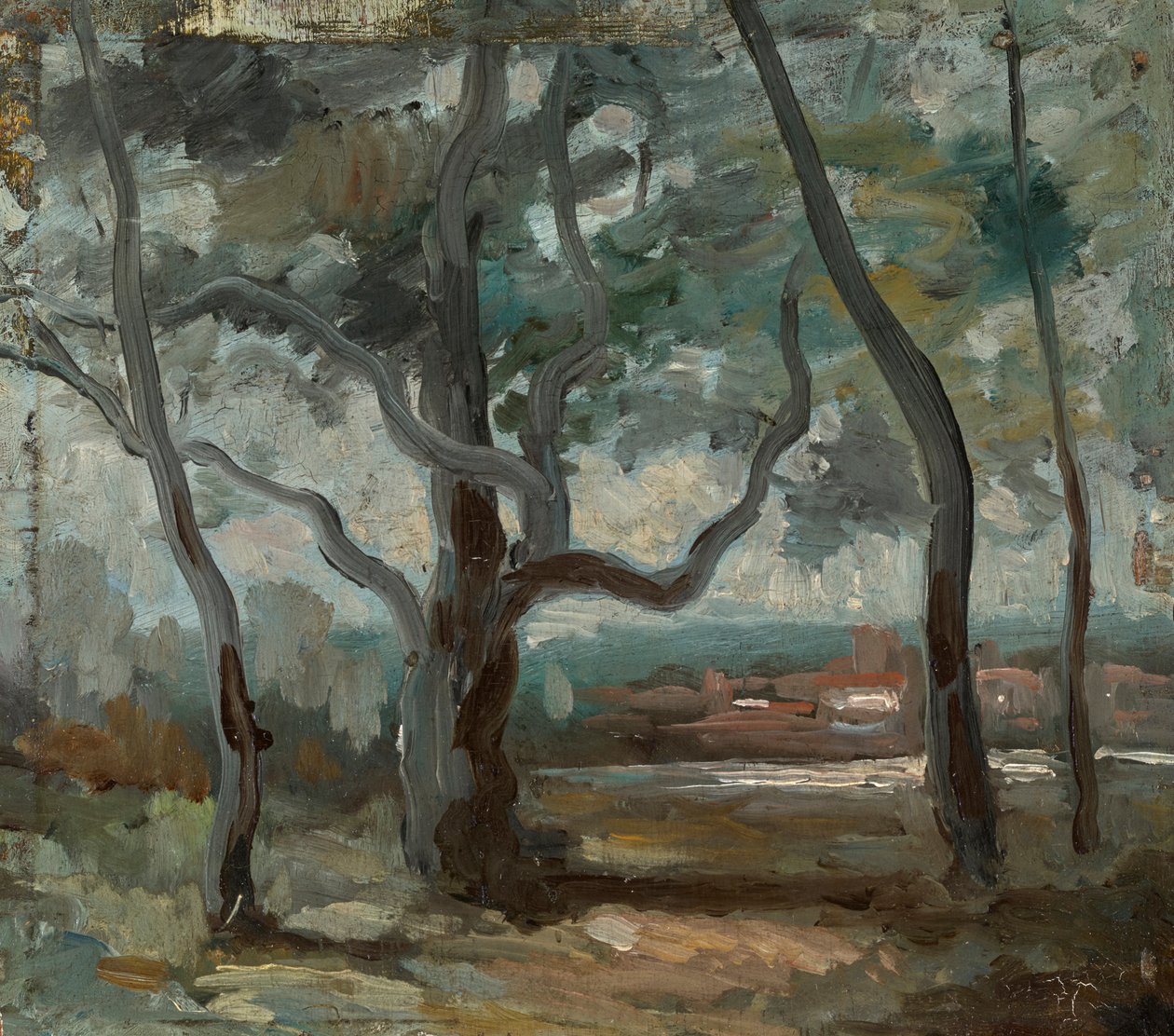 The Great Tree (Study) by Jean-Baptiste-Camille Corot