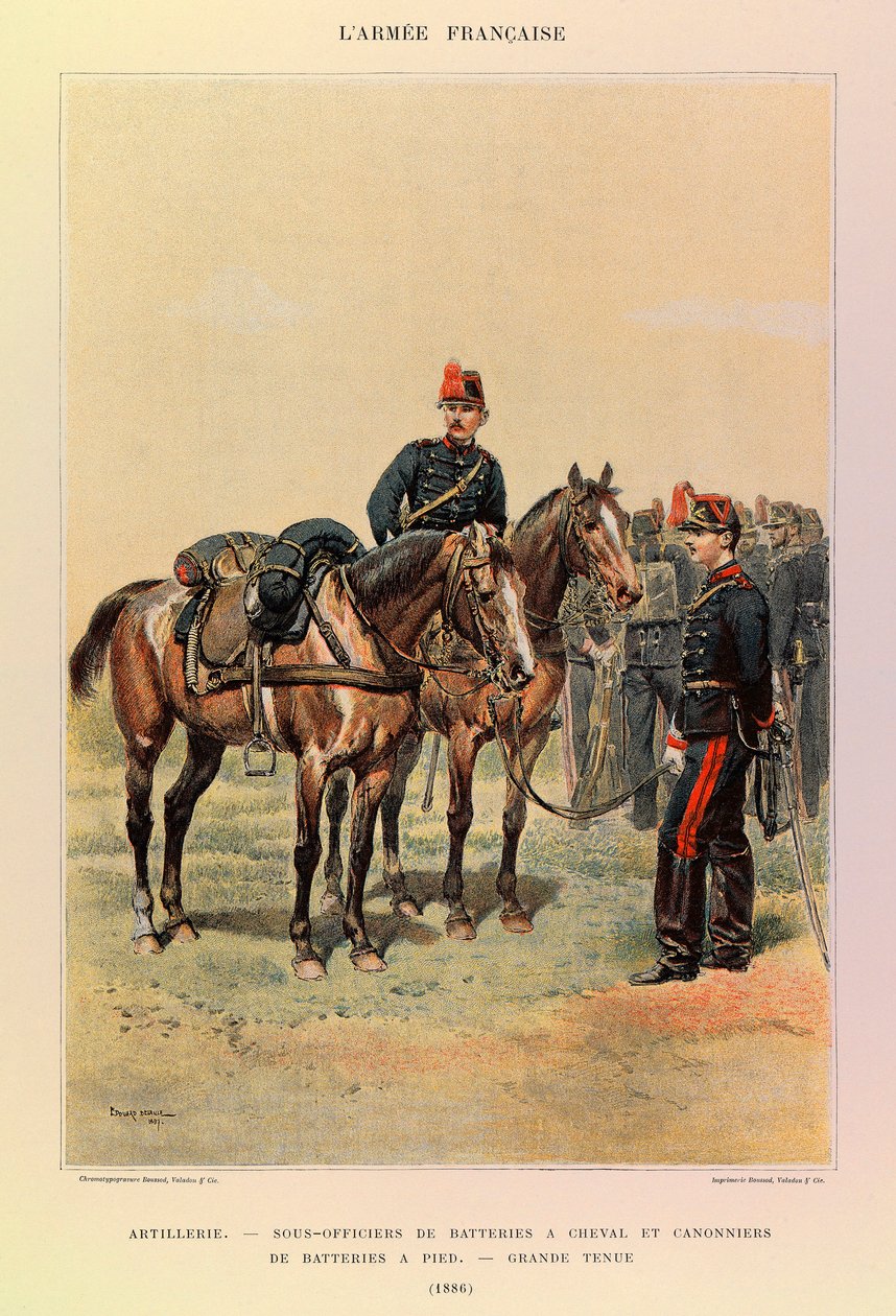 Types and uniforms of the French Army of Captain Jules Richard ...