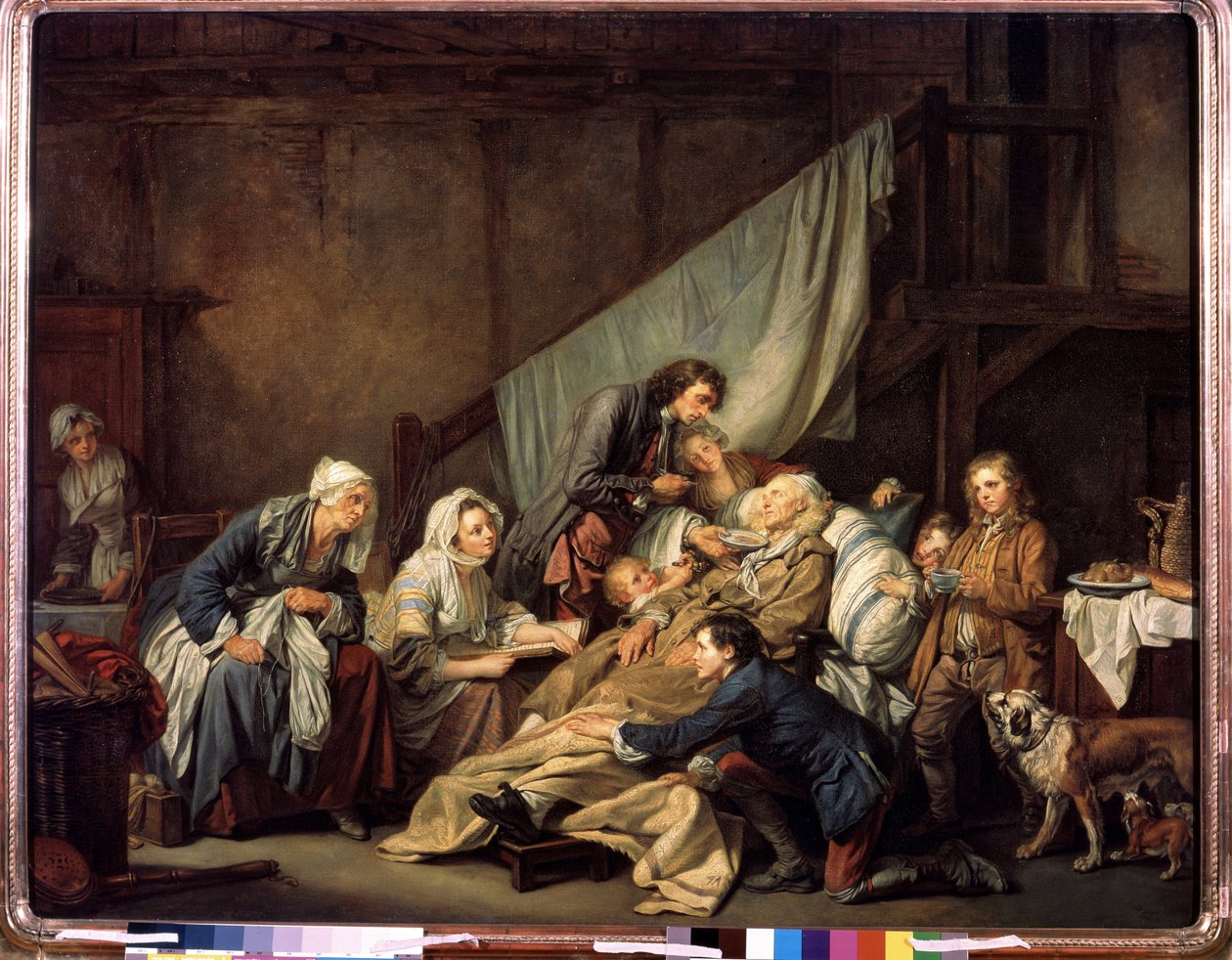 Filial Piety (The Paralytic) by Jean-Baptiste Greuze