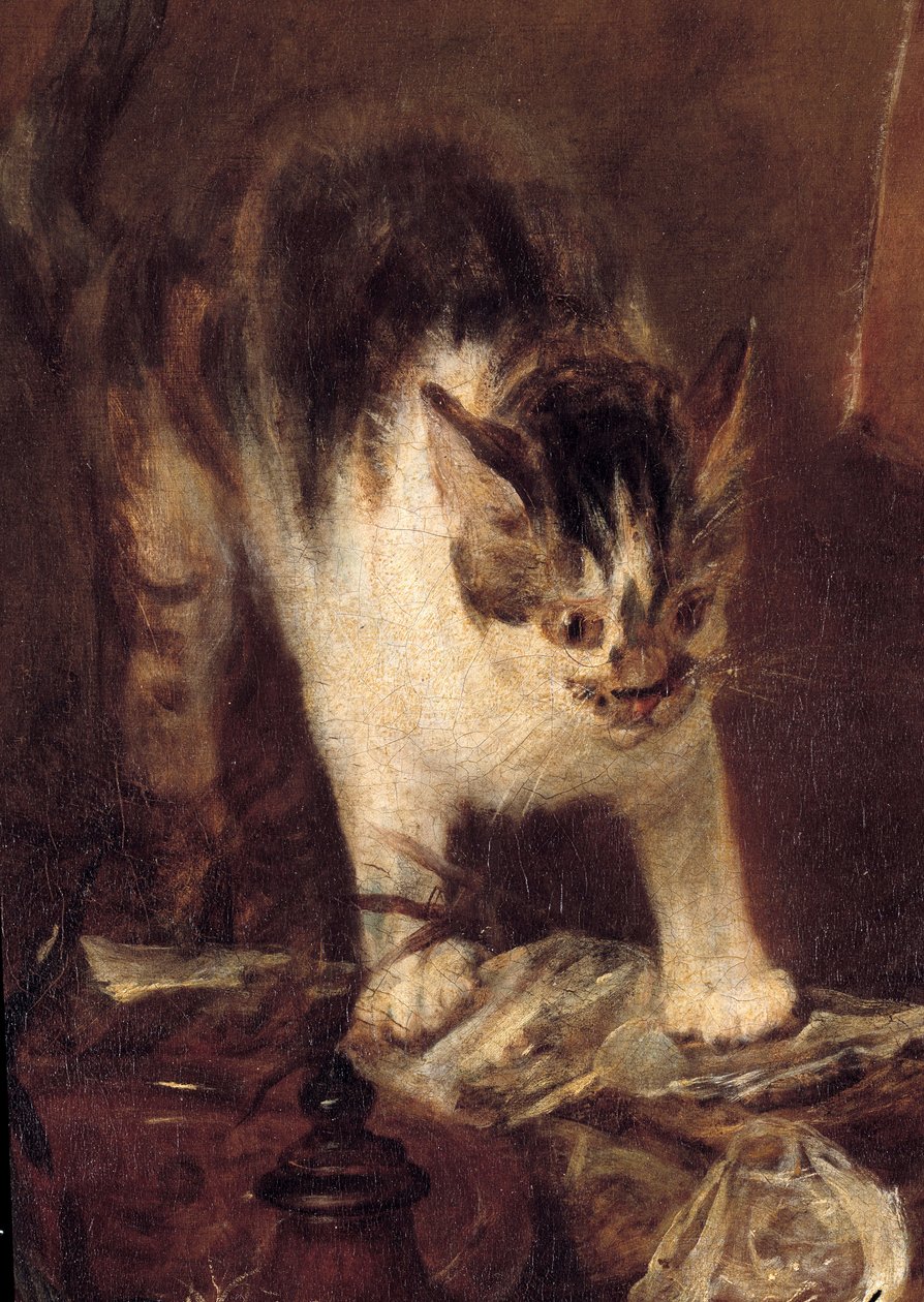 The Still Life Skate of Fish, Oysters, Jug (detail)