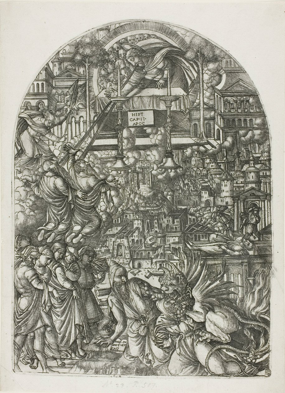 Measurement of the Temple by Jean Duvet: Fine art print