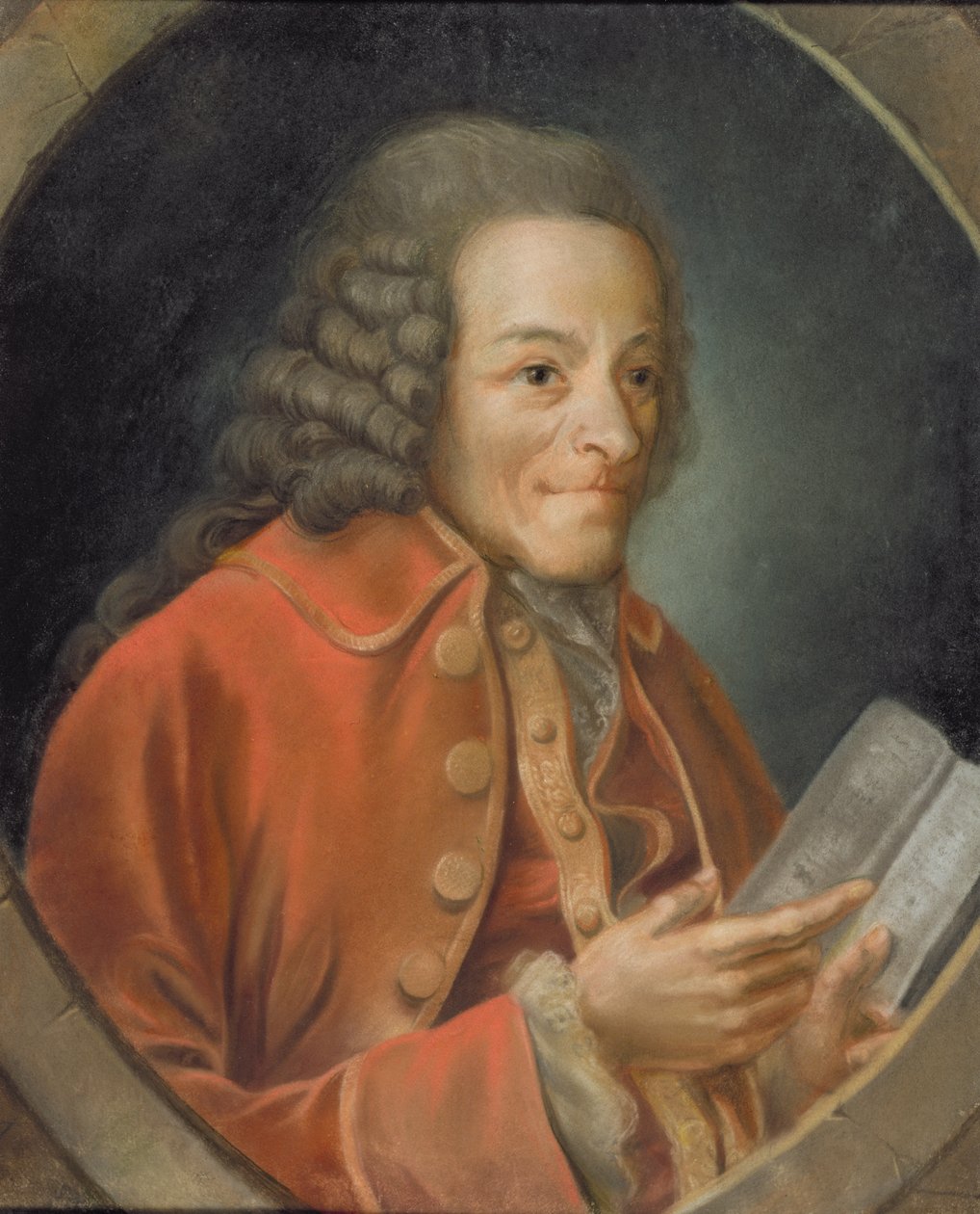Portrait of Voltaire by Jean Huber: Buy fine art print