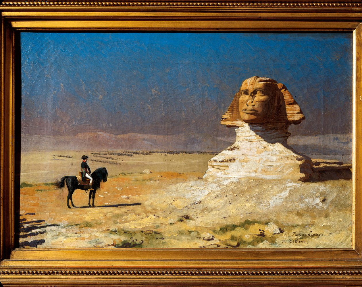 General Napoleon Bonaparte in Front of the Sphinx of Giza, Egypt