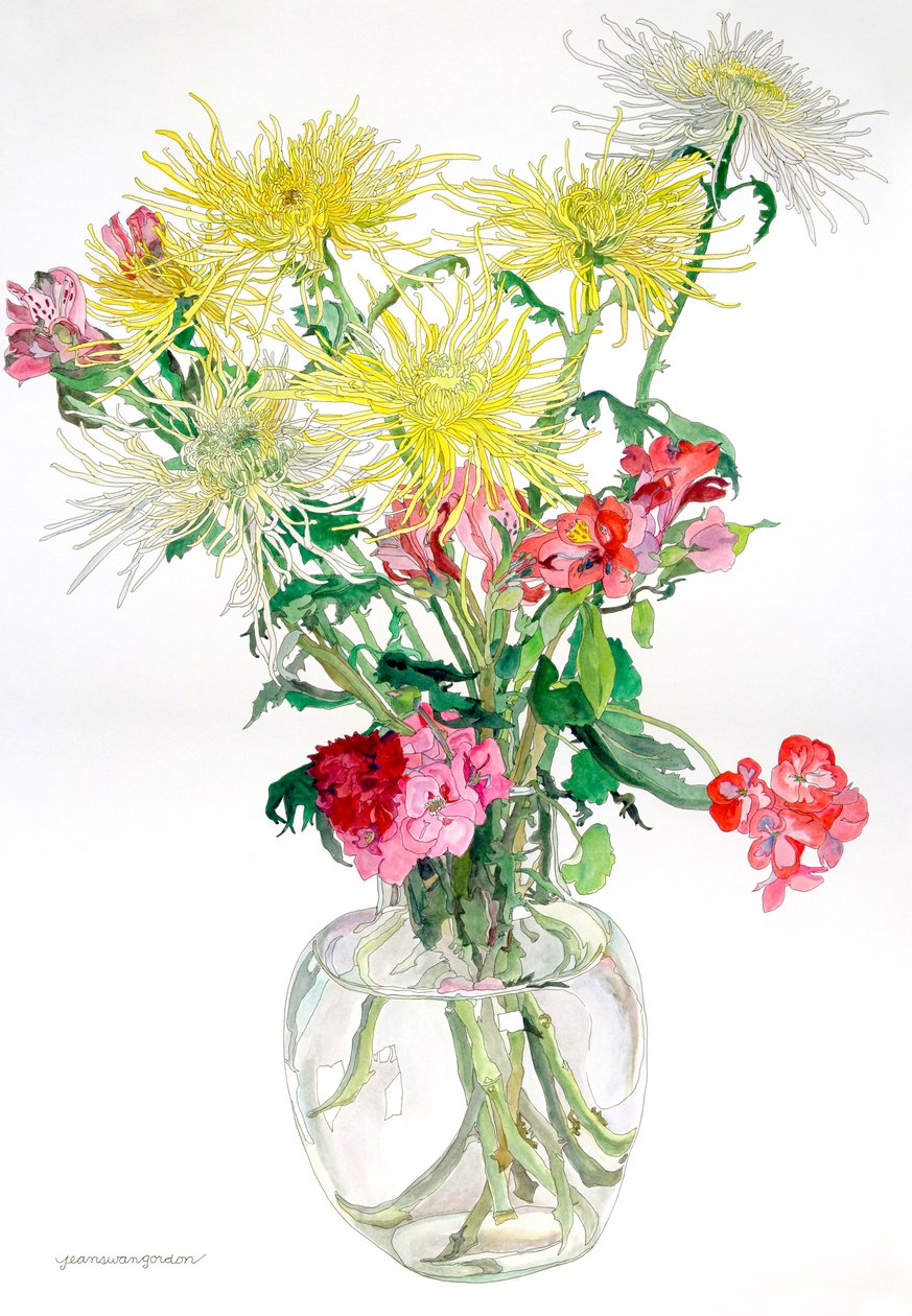 Spider Mums by Jean Swan Gordon: Buy fine art print