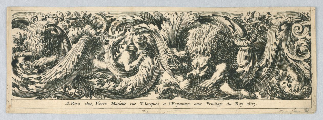 Frieze by Jean le Pautre: Highest-quality art reproduction