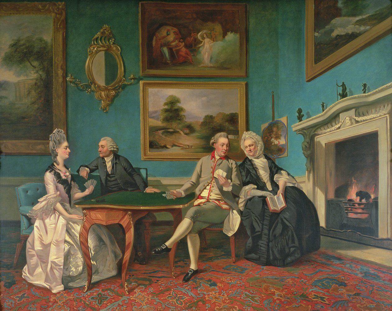 The Dutton Family in the Drawing Room of Sherborne Park, Gloucestershire