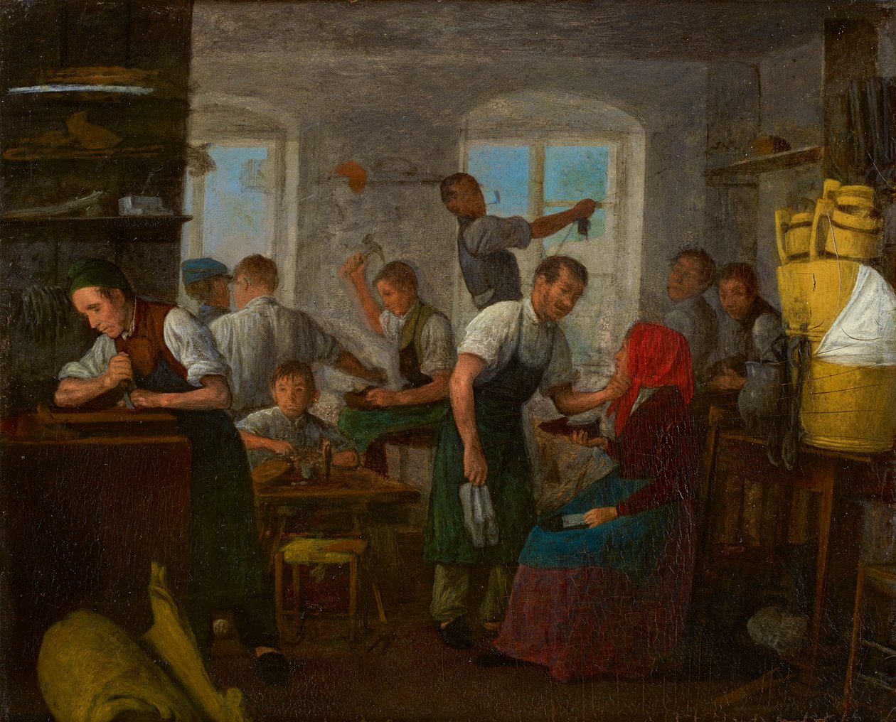 Shoemaker's Workshop by Johann Michael Neder