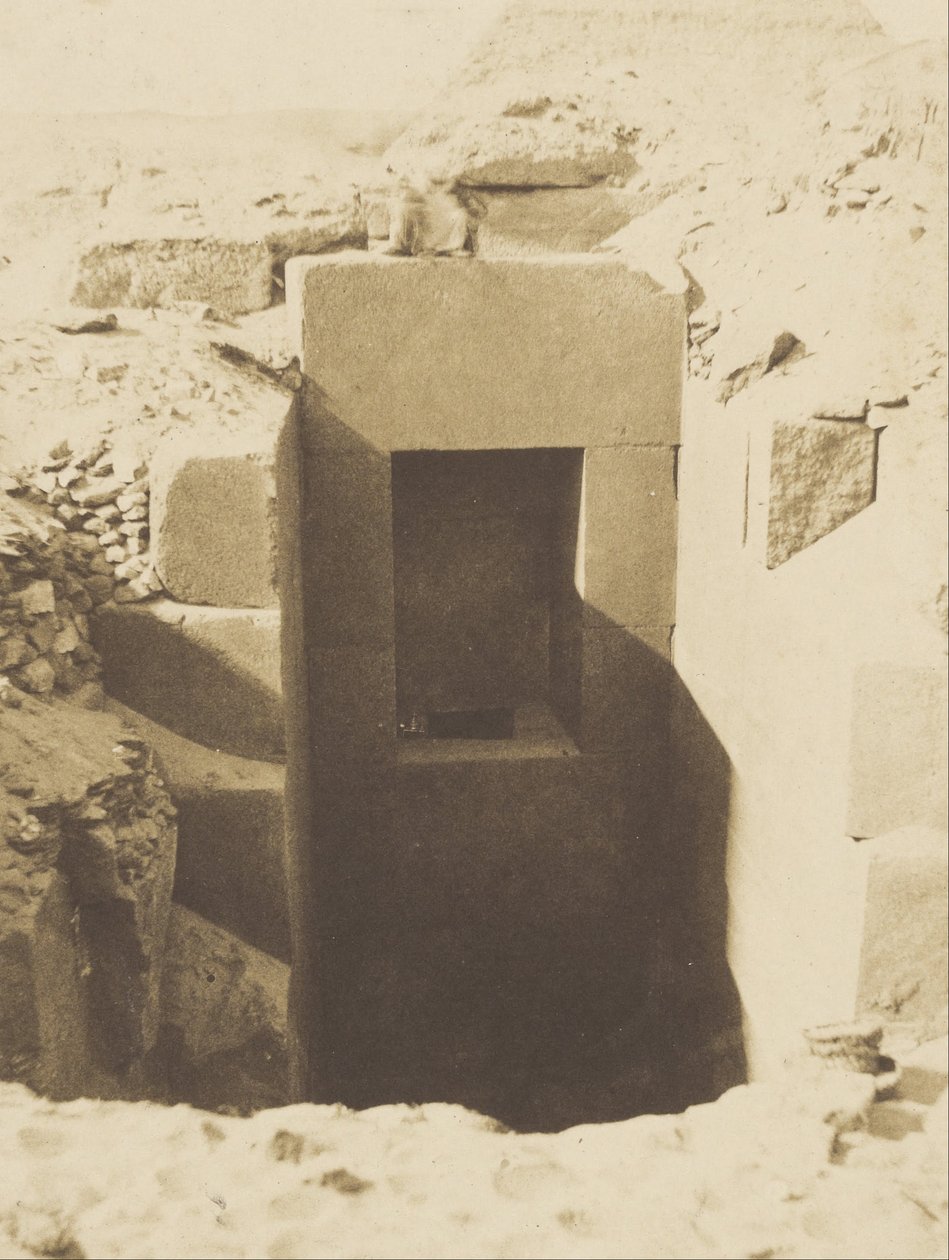 Pyramids of Giza, Works of M. Mariette, Granite Gate Discovered to the ...