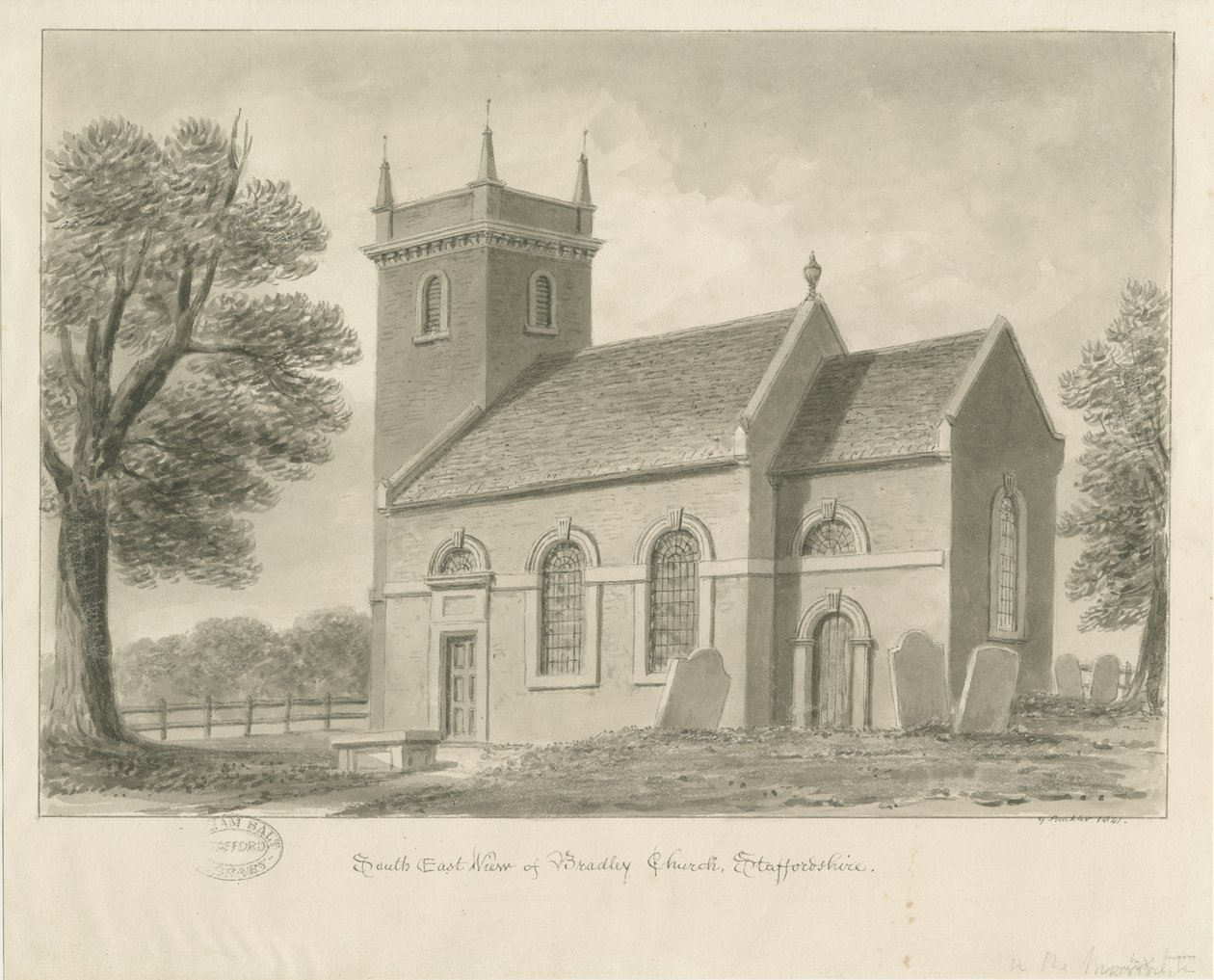 Bradley-in-the-Moors Church by John Buckler