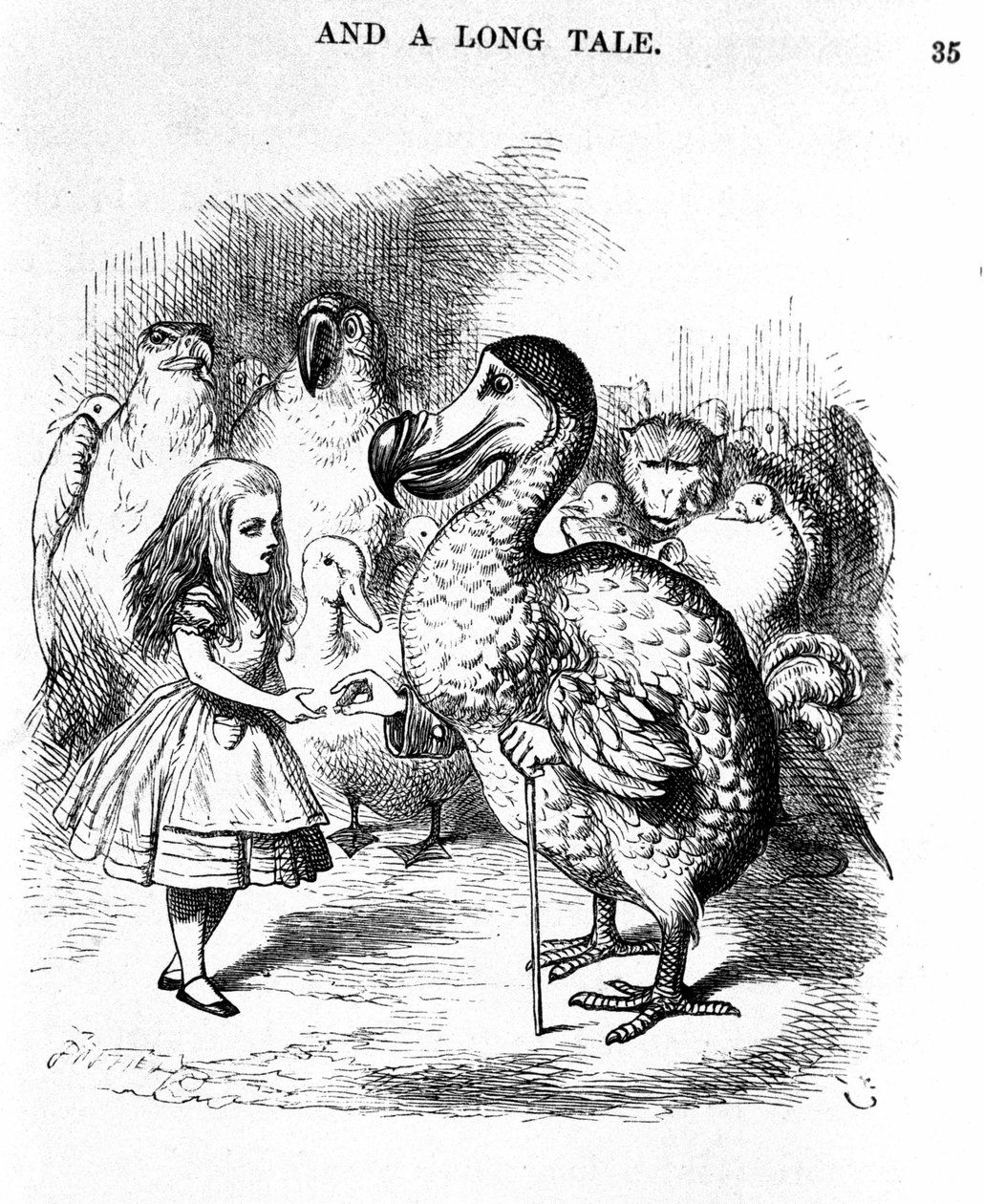 Alice in Wonderland: meeting Alice with a dodo by Lewis Carroll ...