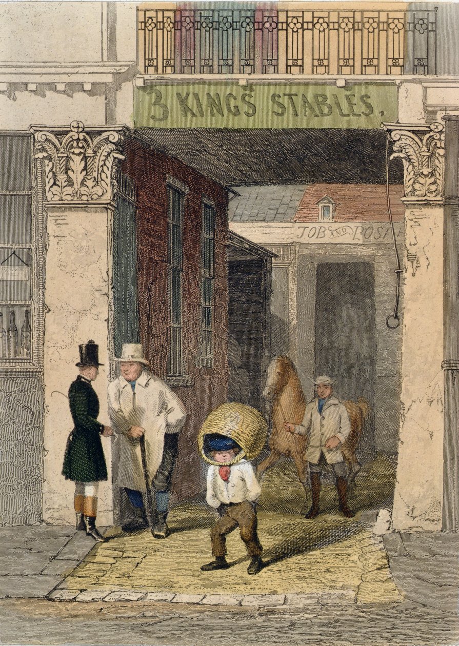 Remains of Clarendon House, Three Kings Livery Stables, Piccadilly ...