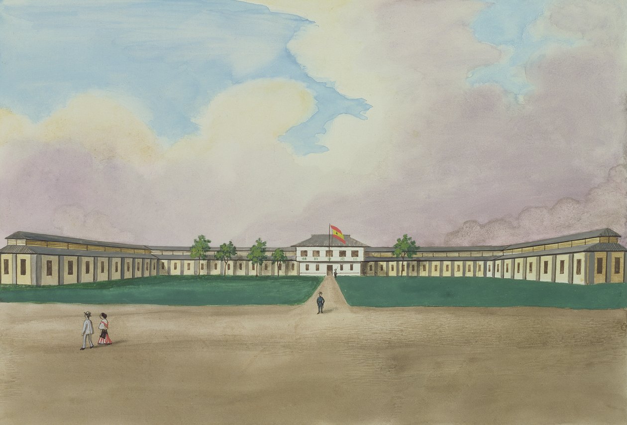The New Cigar Factory in Meisic, from The Flebus Album of Views In and ...