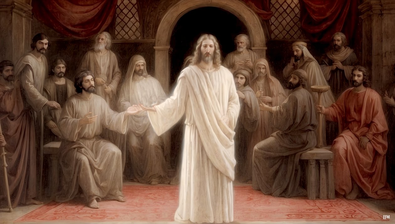 Jesus Appears to the Disciples 01 by Josef Johann Michel