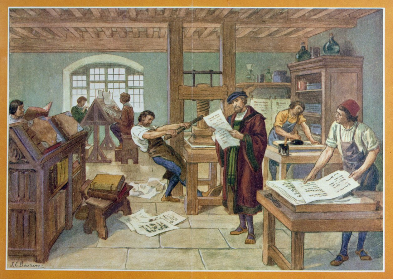 Johann Gutenberg Movable Type