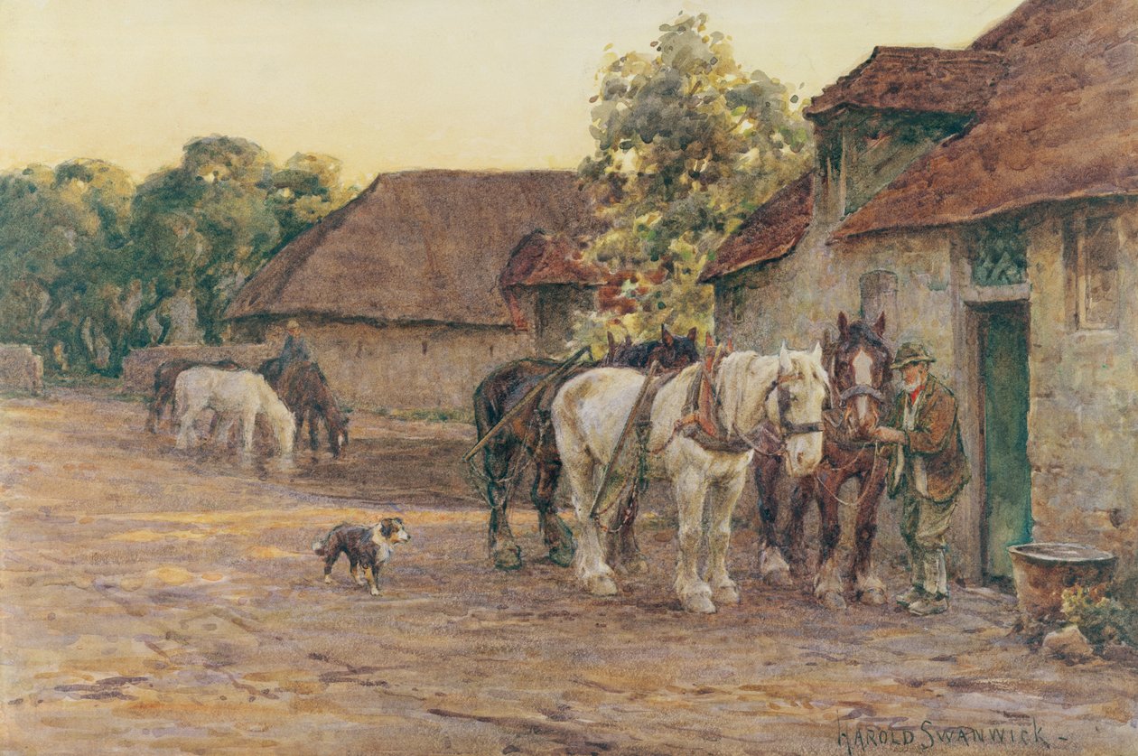 Evening by Joseph Harold Swanwick: Premium art reproduction