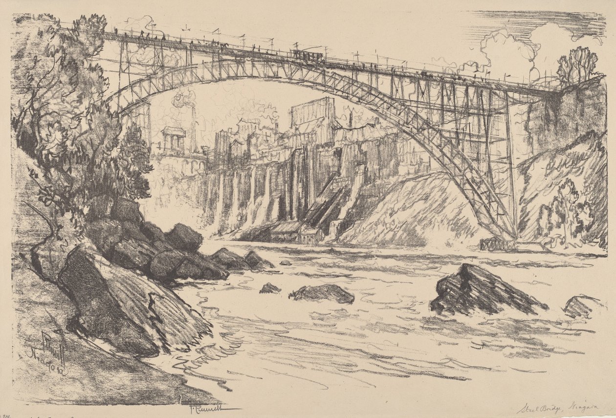 The Steel Bridge by Joseph Pennell: Buy fine art print