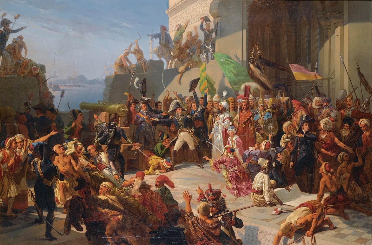 Sultan Selim III visiting General Horace Sebastiani during the defence ...