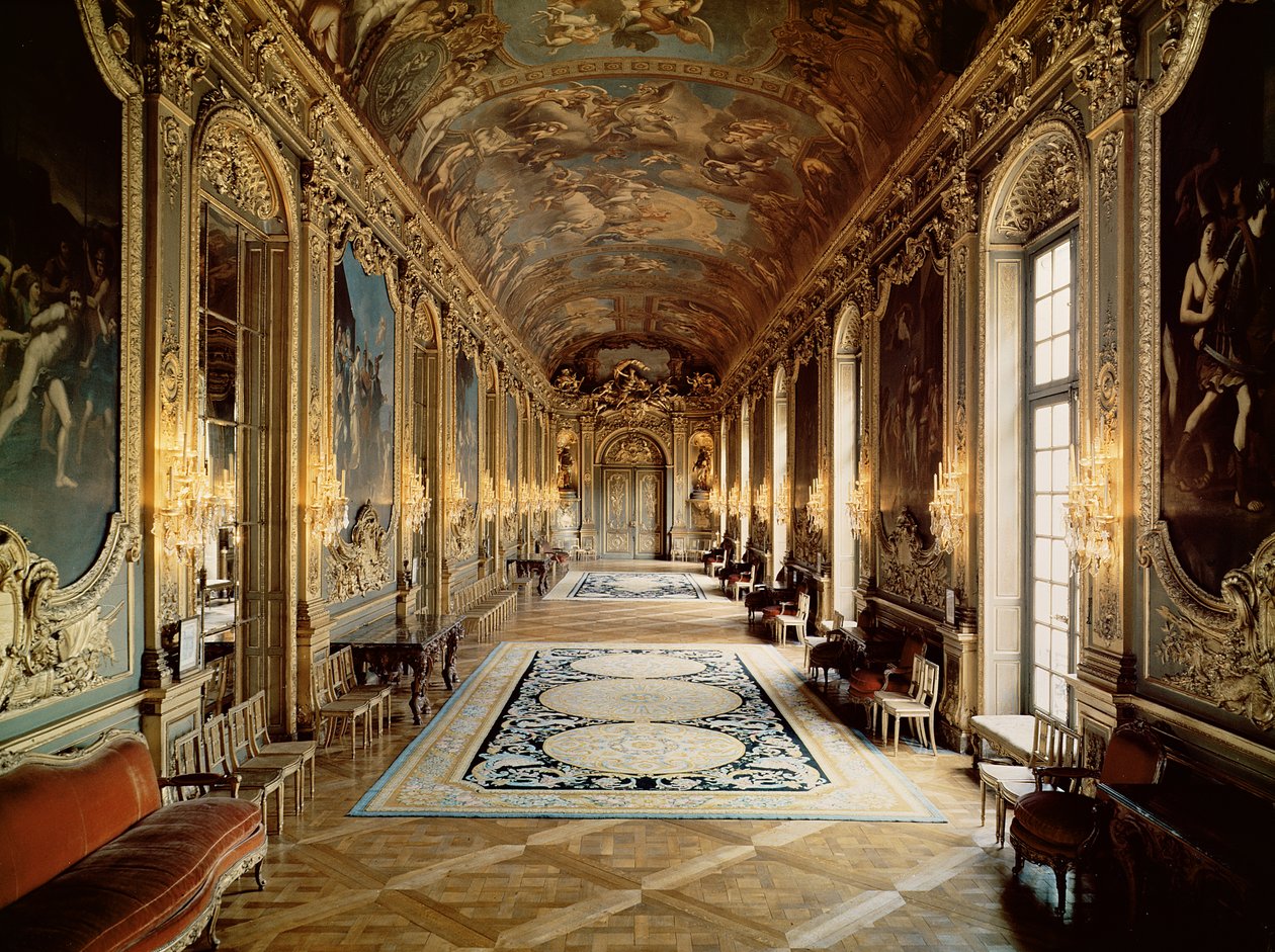 View of the Galerie Doree of the Hotel de Toulouse, c.1720