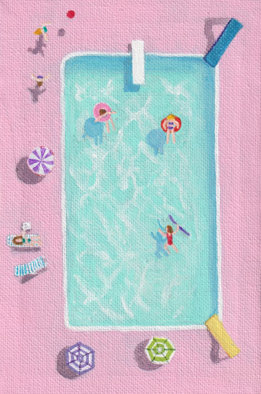 Mamie's Pool, 2025 by Laurie Michaels: Buy fine art print