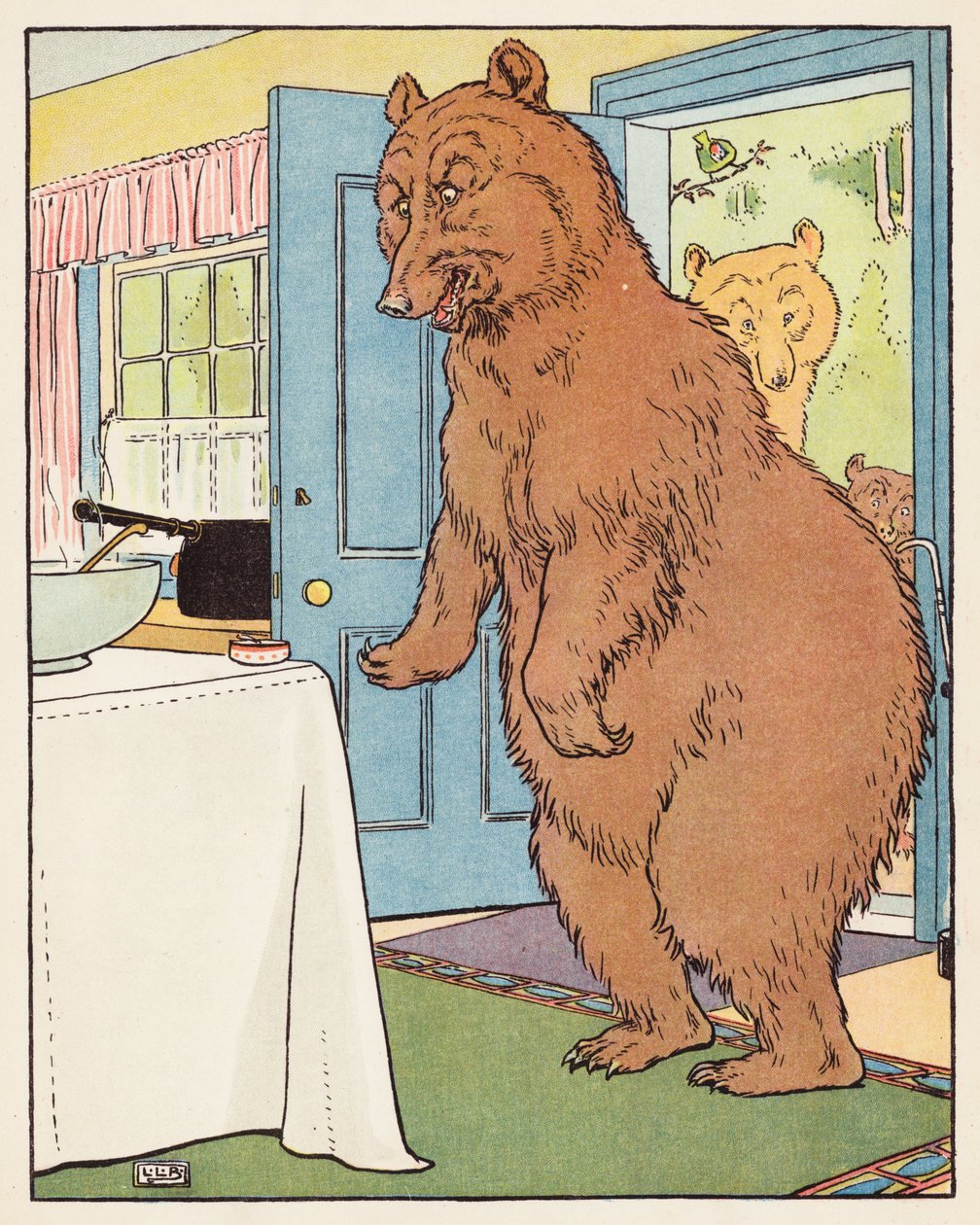 The Three Bears by Leonard Leslie Brooke: Fine art print