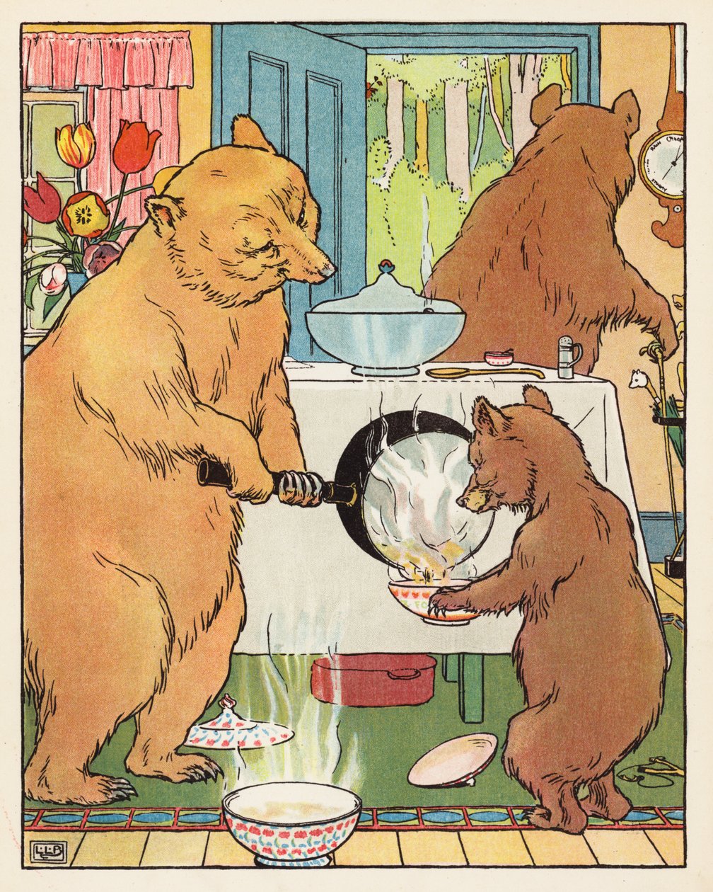 The Three Bears by Leonard Leslie Brooke: Fine art print
