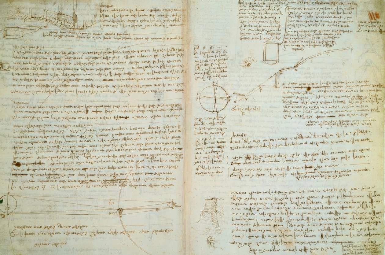 Leonardo da Vinci, Pages from Cod. Hammer