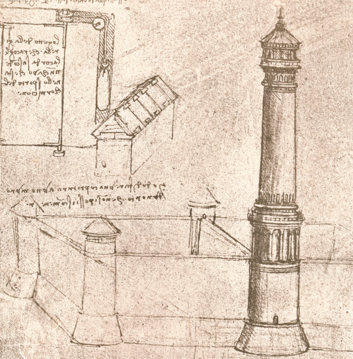 Architecture for Castles by Leonardo da Vinci