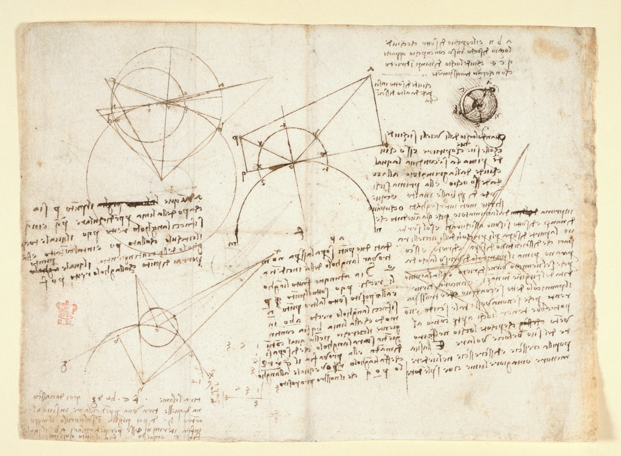 The Verso Side of a Single Large Leaf, Formerly Bound Along the Right ...