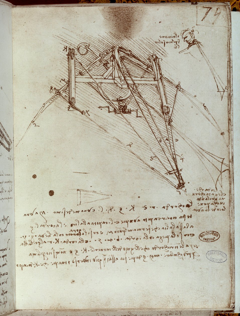 Leonardo Da Vinci Drawings Flying Machines