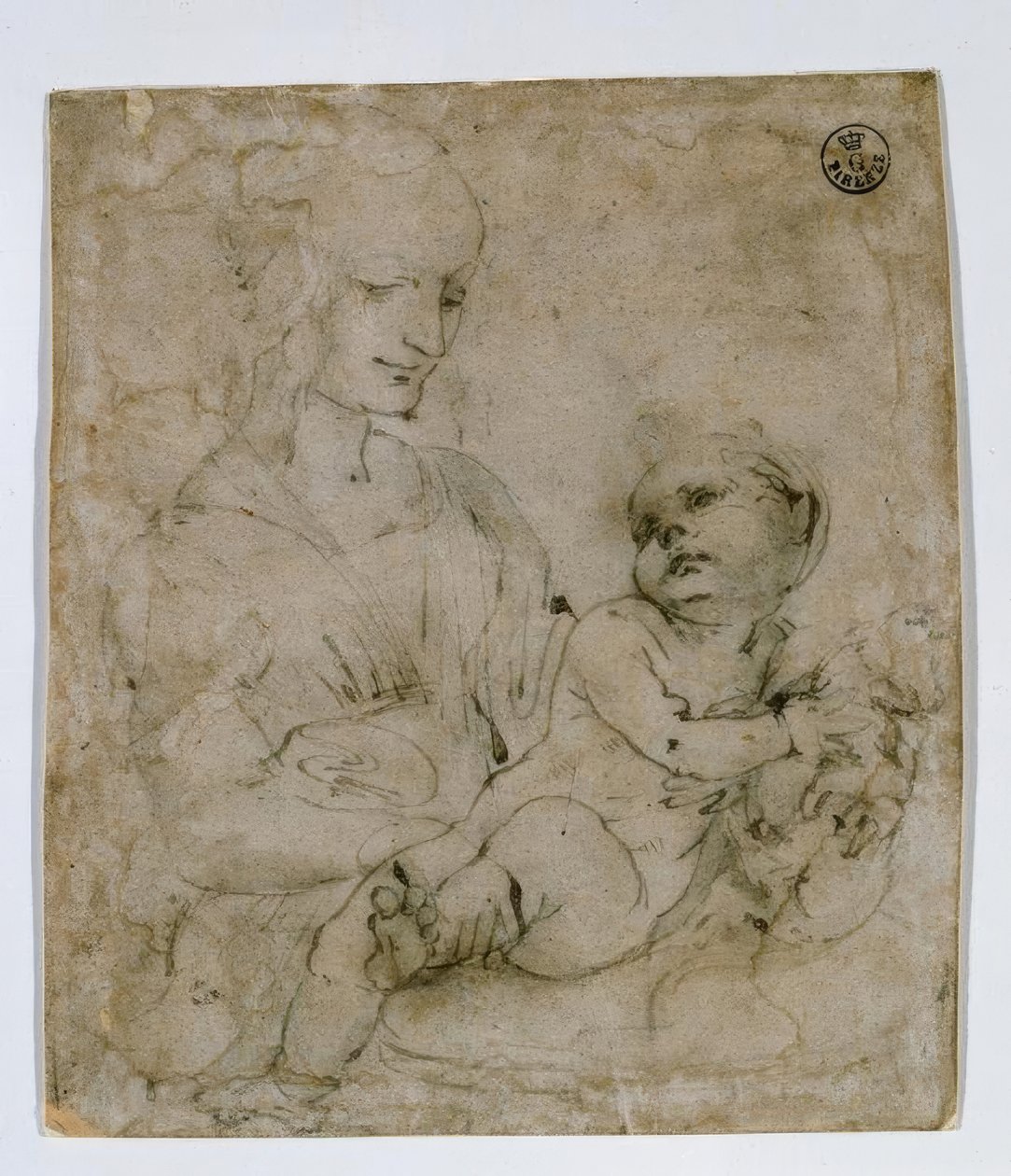 Study for Madonna with Cat by Leonardo da Vinci