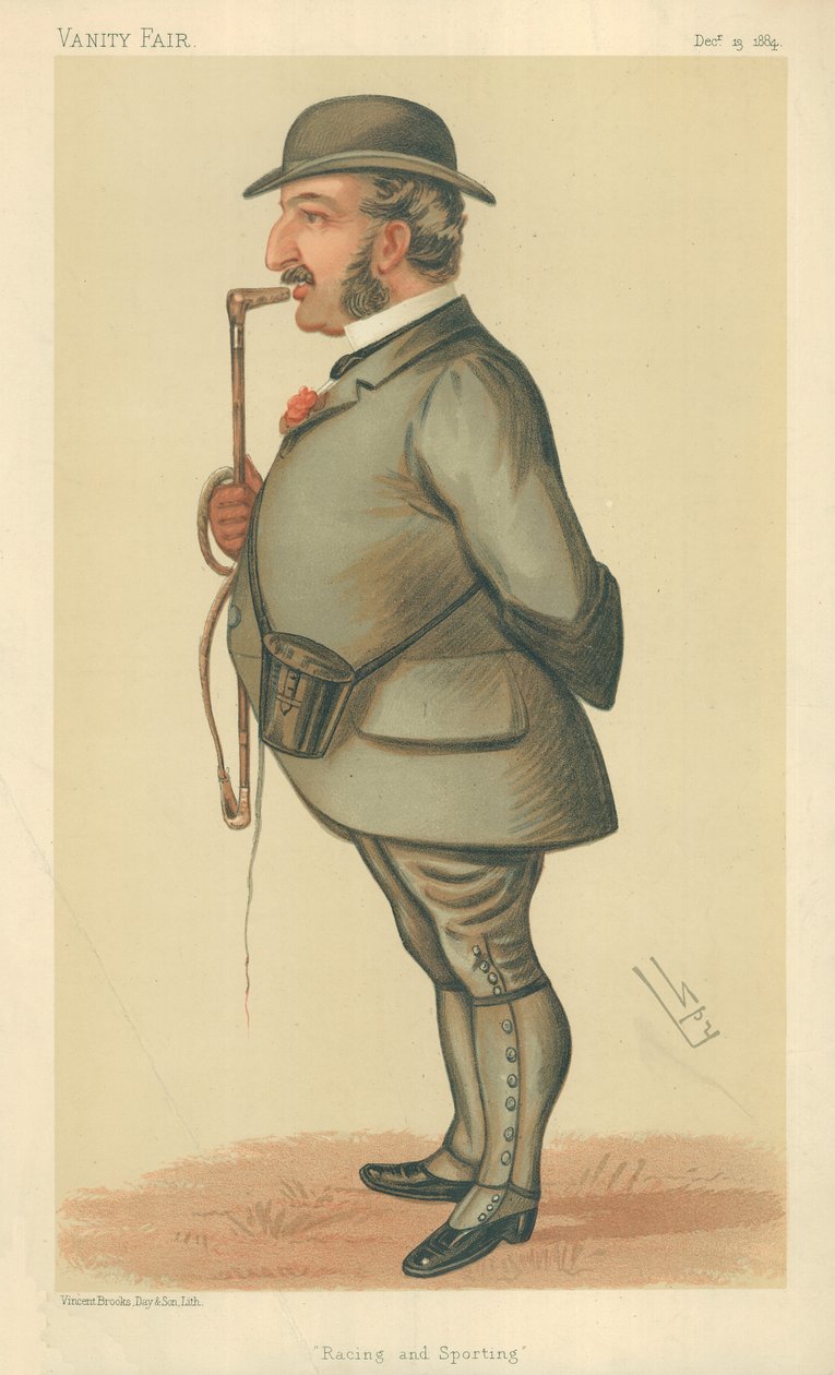 Mr Leopold de Rothschild, Racing and sporting, Vanity Fair cartoon