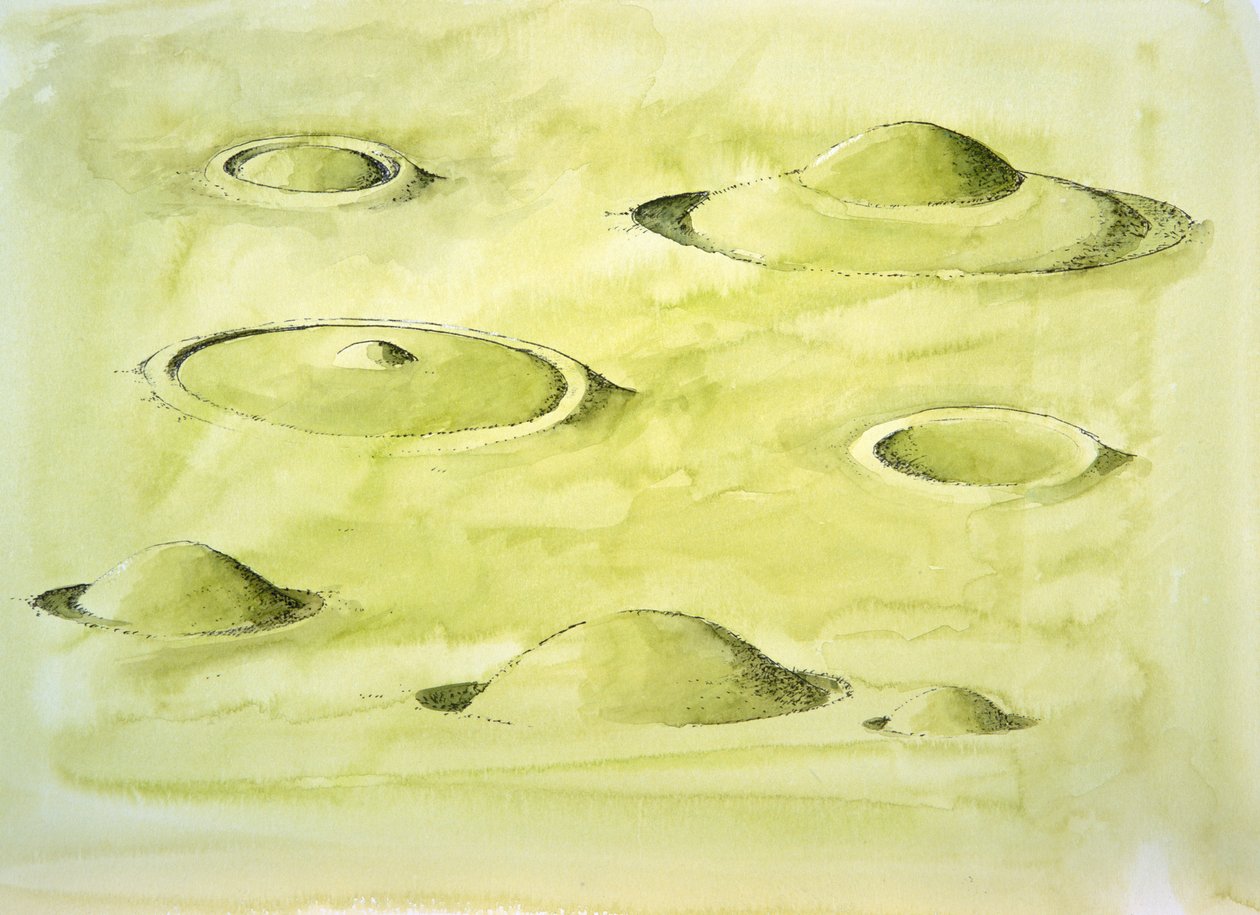 Bronze Age Barrow Types by Liam Wales: Buy fine art print