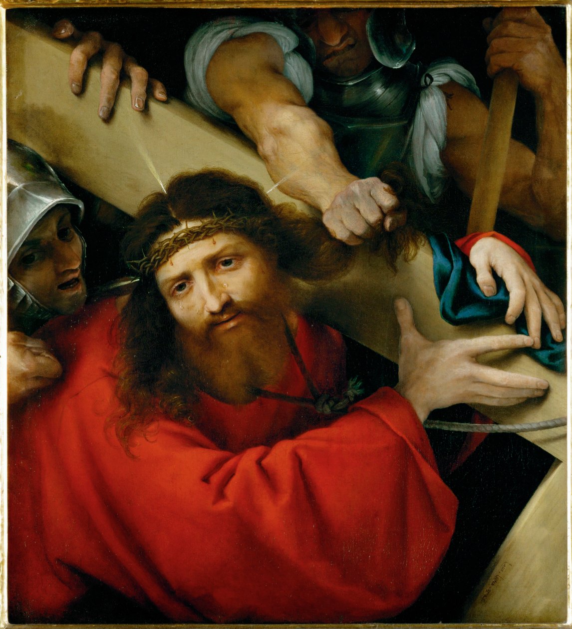 Christ Carrying the Cross by Lorenzo (workshop of) Lotto