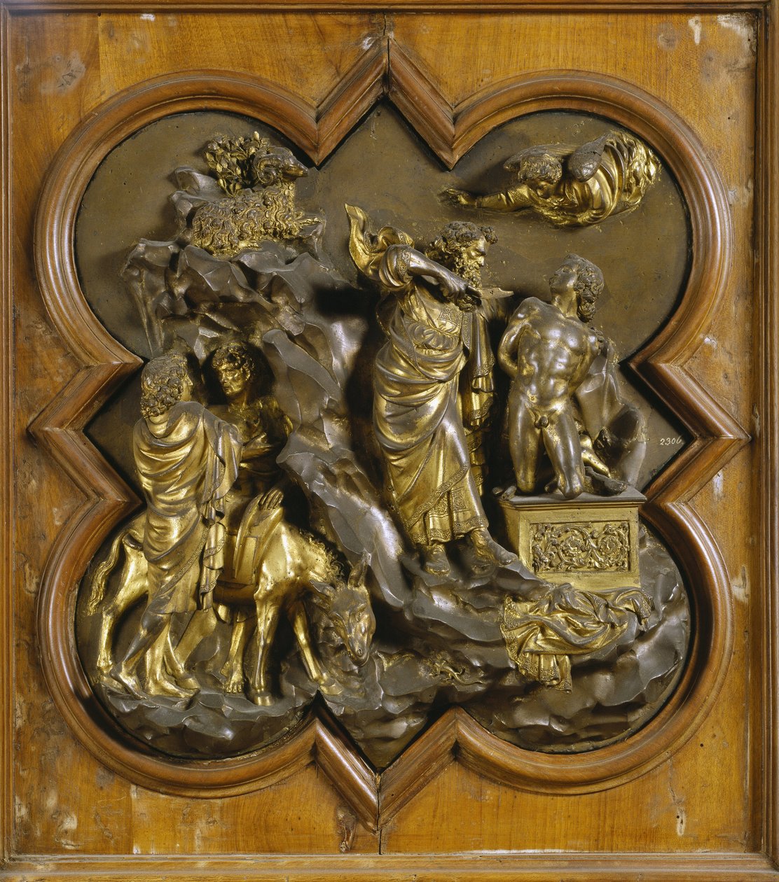 The Sacrifice of Isaac. Original Panel of the Gates of Paradise (East ...