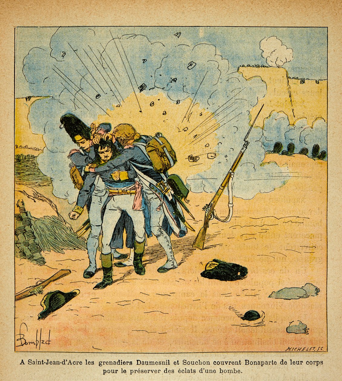 At the Siege of Saint Jean d'Acre, Grenadiers Pierre Daumesnil and ...