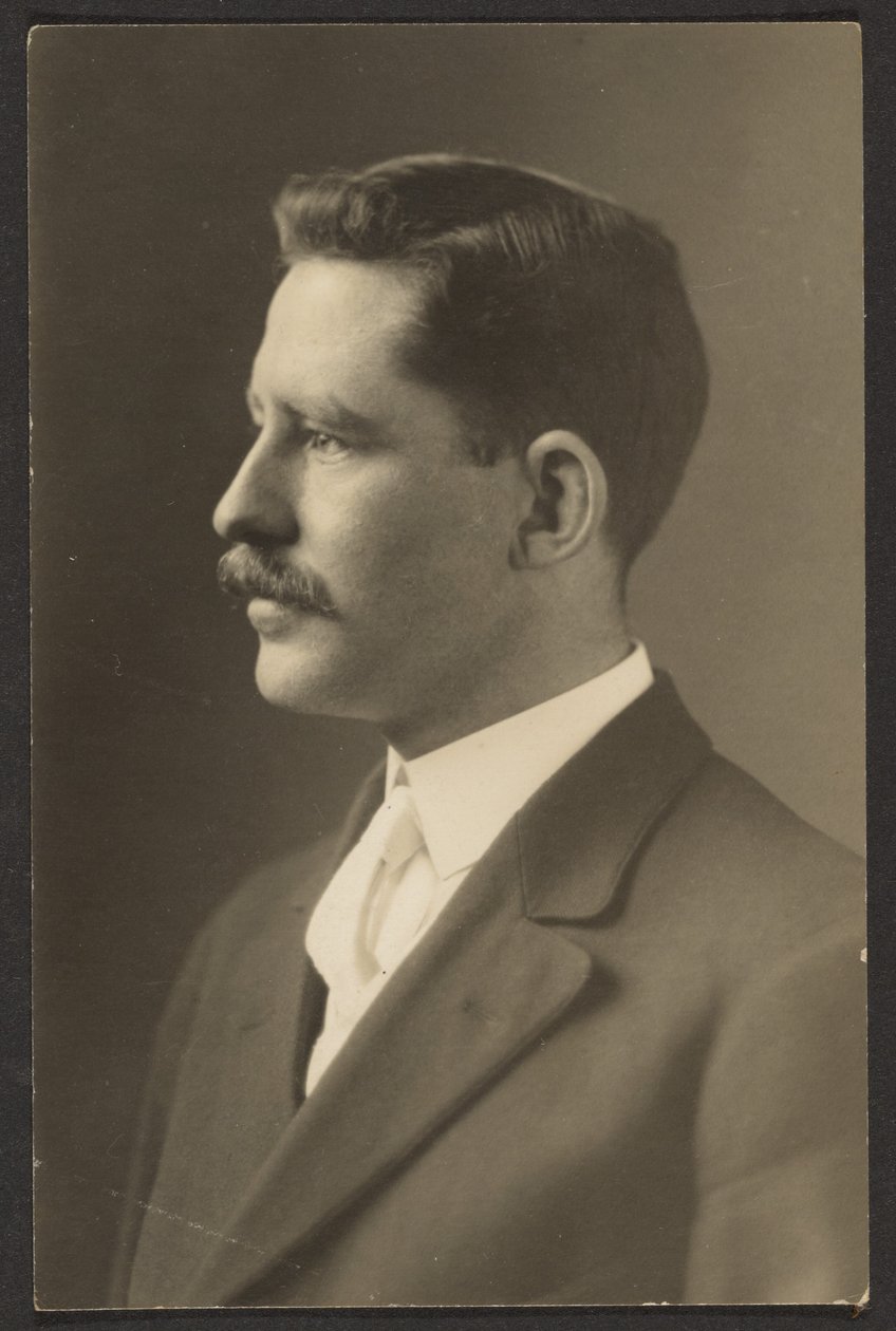 Man with White Tie by Louis Fleckenstein: Fine art print