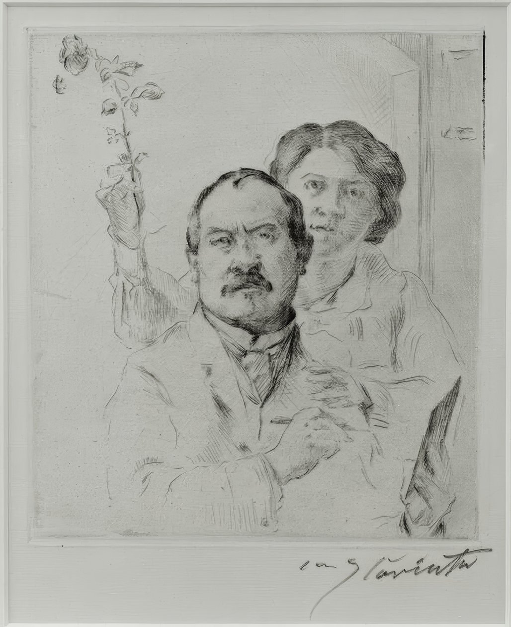 Self-Portrait with His Wife Charlotte Berend-Corinth