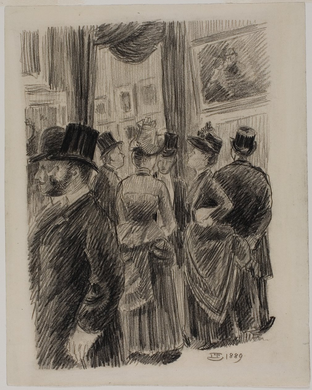 In the Gallery by Lucien Pissarro: Premium art reproduction