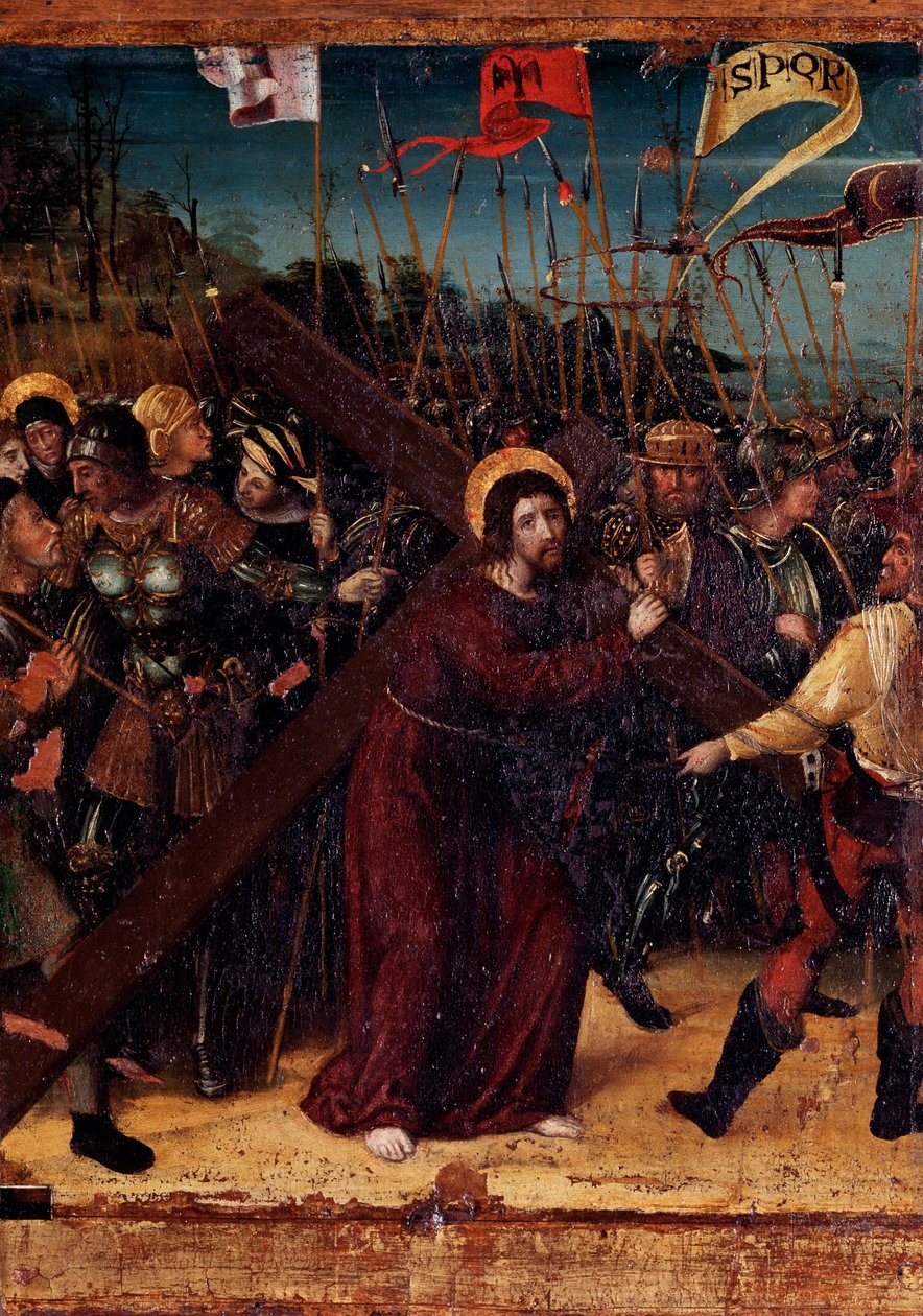 Jesus Carrying The Cross Painting