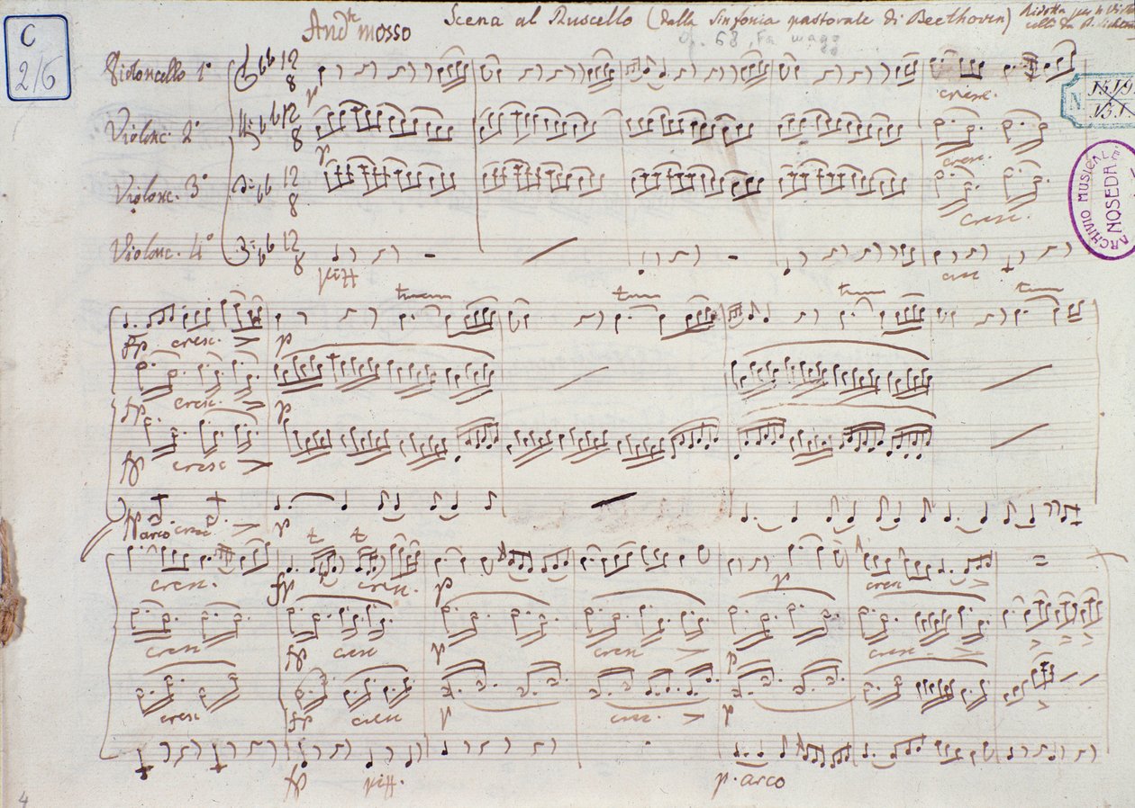 Old Sheet Music Beethoven