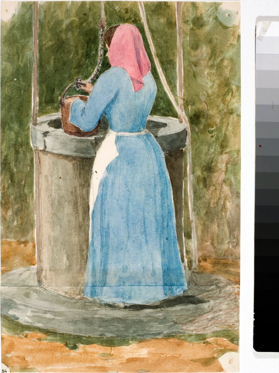 Woman of the People Drawing Water from the Well