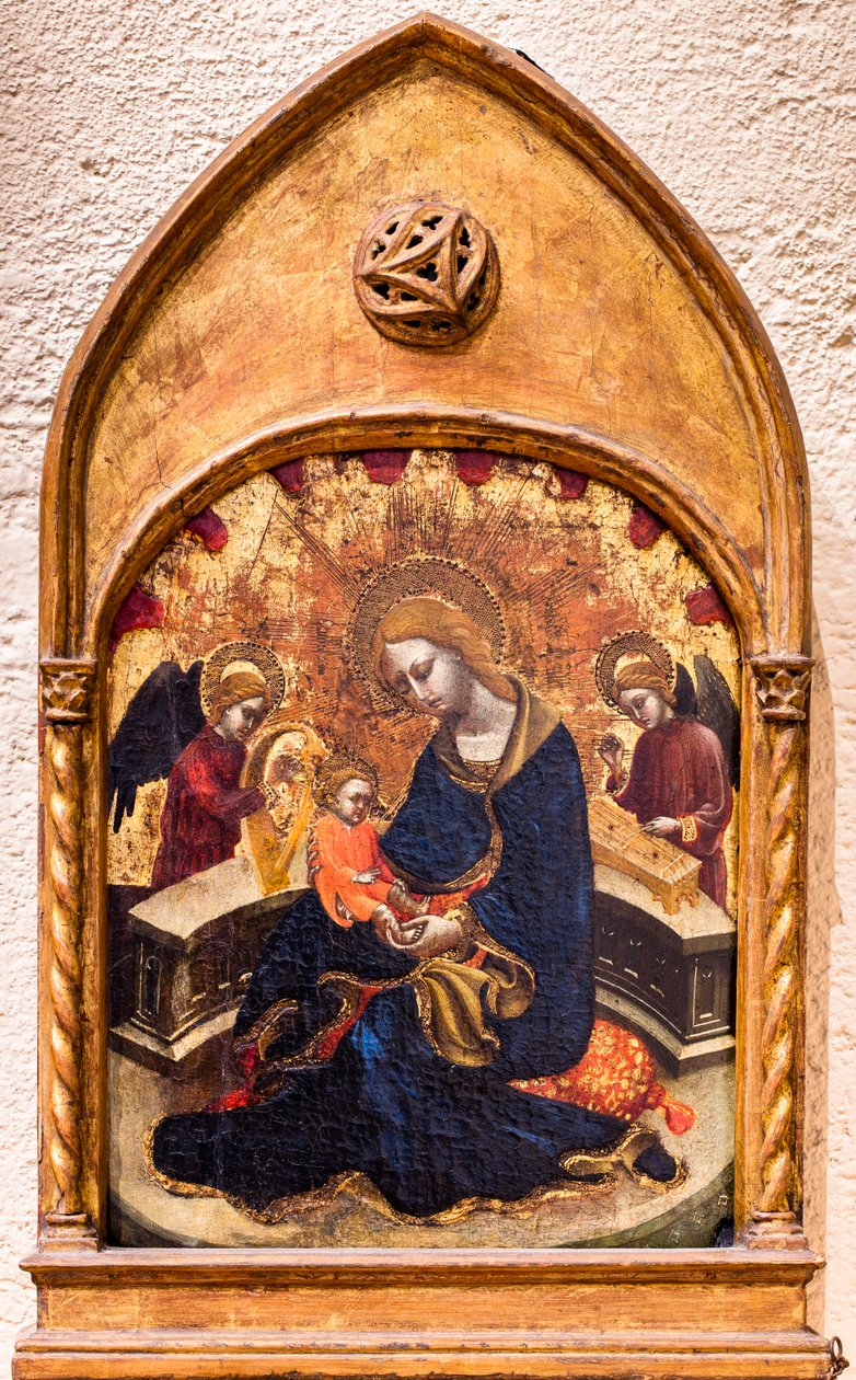 Virgin of Humility Between Two Musician Angels