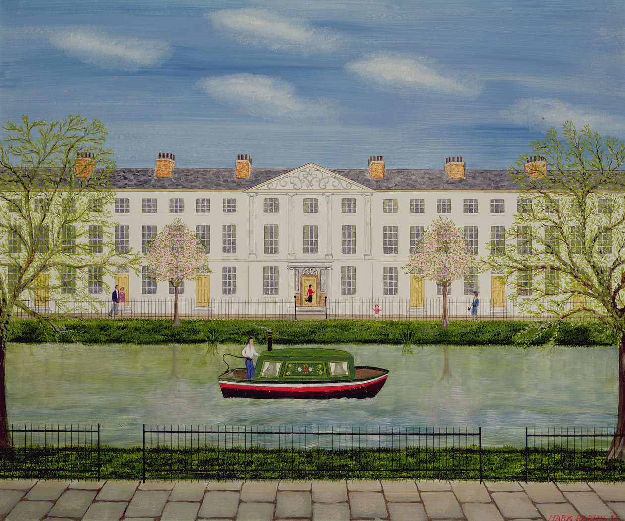 The Canal Barge by Mark Baring: Buy fine art print